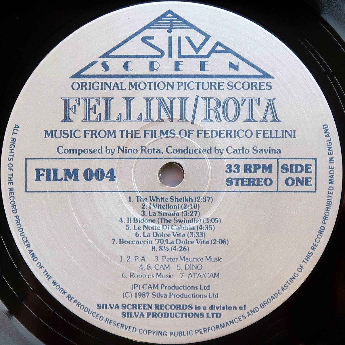 Yahoo!オークション - LP NINO ROTA FELLINI / ROTA SILVA FILM 004 英...