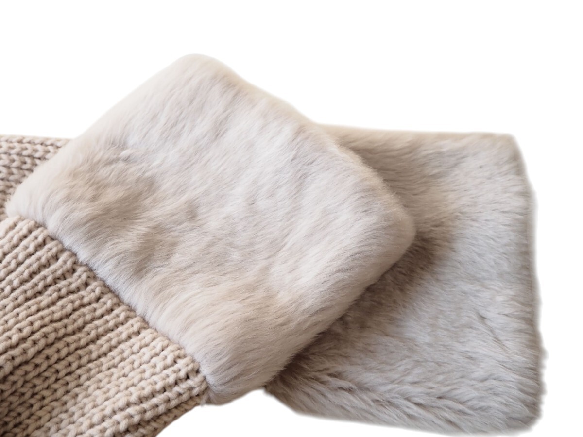 Yahoo!オークション - 新品同様 エポカ EPOCA ざっくりウール ムートン...