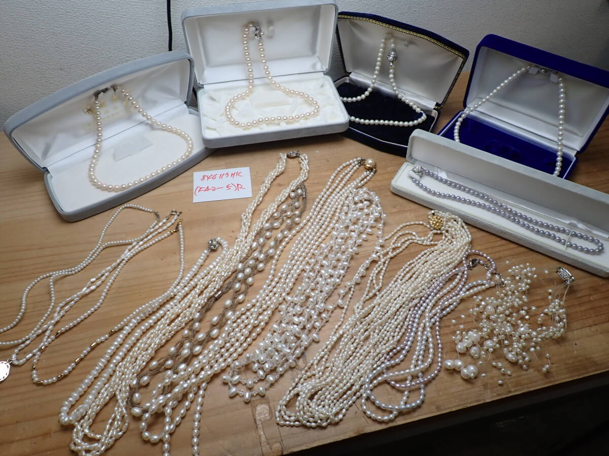 Yahoo!オークション - 1 全て本パール保証 アコヤ真珠・淡水パール ネ...