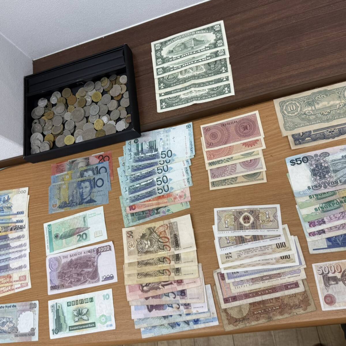 Yahoo!オークション - #4247A 外国銭まとめ約630g ドル 元 ウォン他 ア...