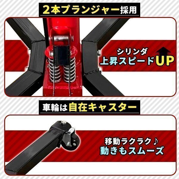 Yahoo!オークション - ミッションジャッキ600kg 油圧式トランスミッシ...