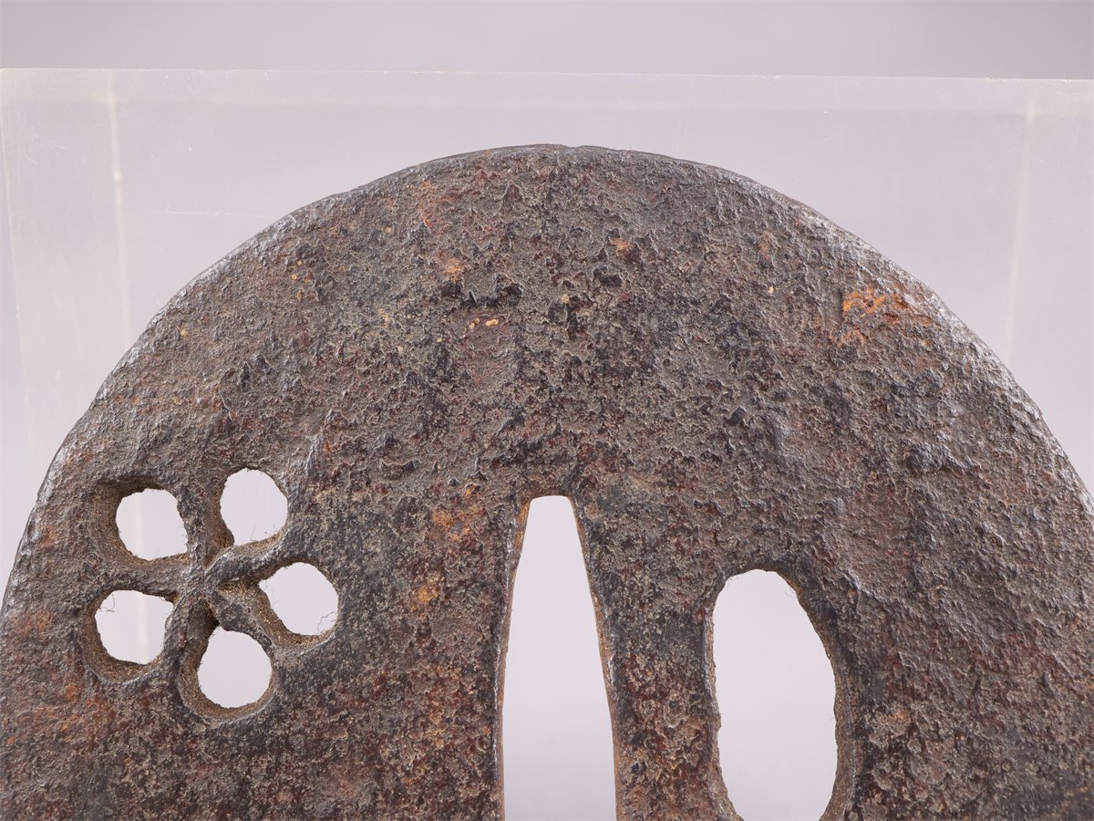 Yahoo!オークション - 【志】A670 鍔 無銘 鉄地 桜 幅8㎝ 重102g