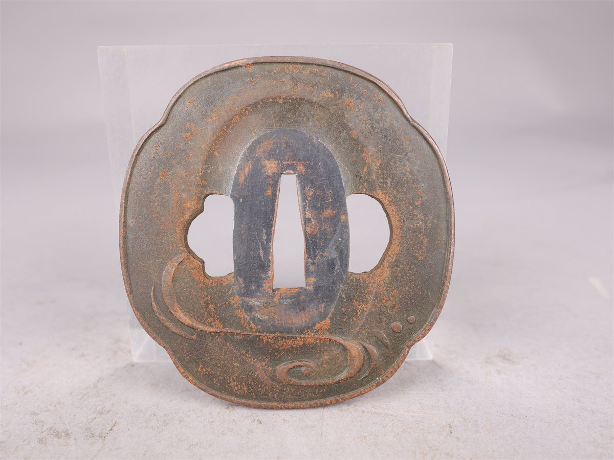 Yahoo!オークション - 【志】A658 鍔 無銘 鉄地 竹図 幅8㎝ 重141g