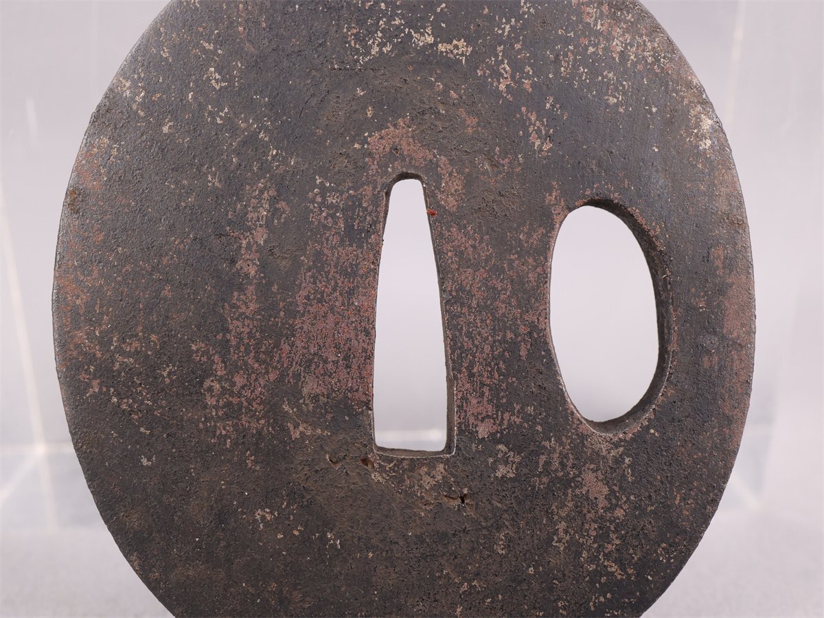 Yahoo!オークション - 【志】A671 鍔 無銘 鉄地 幅6㎝ 重61g