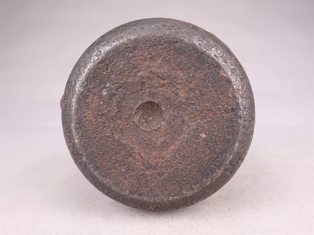 Yahoo!オークション - 【志】A1055 鉄瓶 龍文堂作 古銭 湯沸 茶道具 重...