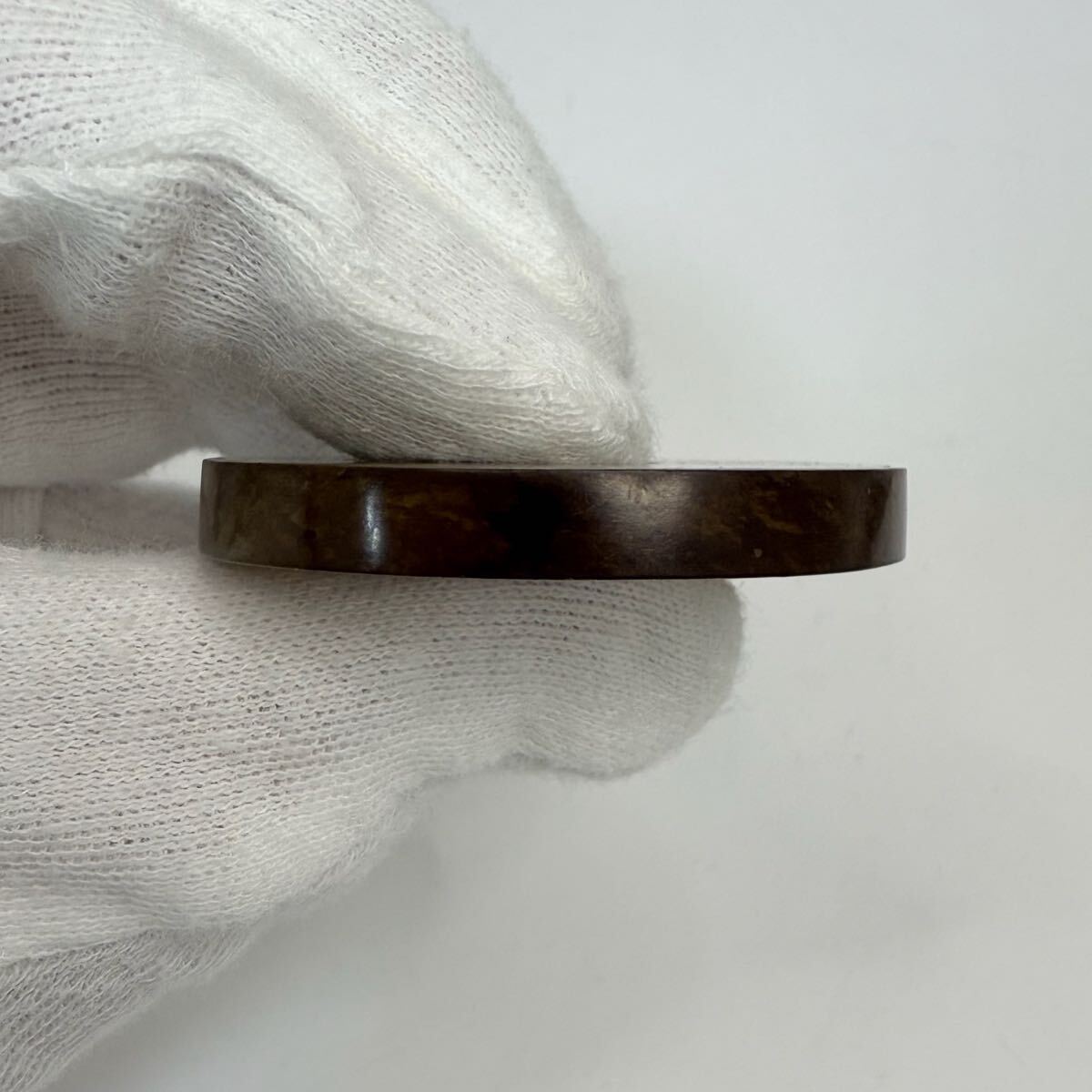 【樂淘letao】日本代購代標第一品牌－X-中国古美術 時代物 白玉 和田玉 彫刻 玉彫 玉璧 石彫 篆書図 唐物 中国古玩 骨董品