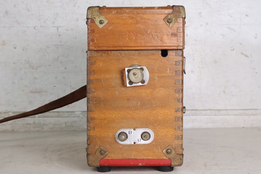 【樂淘letao】日本代購代標第一品牌－TB526昔の携帯電話機 ミヨシ通信工業 PM-4型 ジャンク 動作未確認/現状品/木製フレーム/昭和レトロ/当時物/有線電話/古道具タグボート