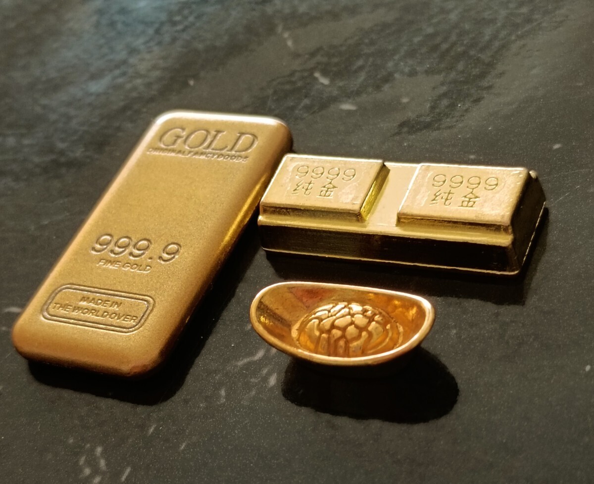 Yahoo!オークション - 3個セット インゴット ゴールドバー 純金 GOLD ...