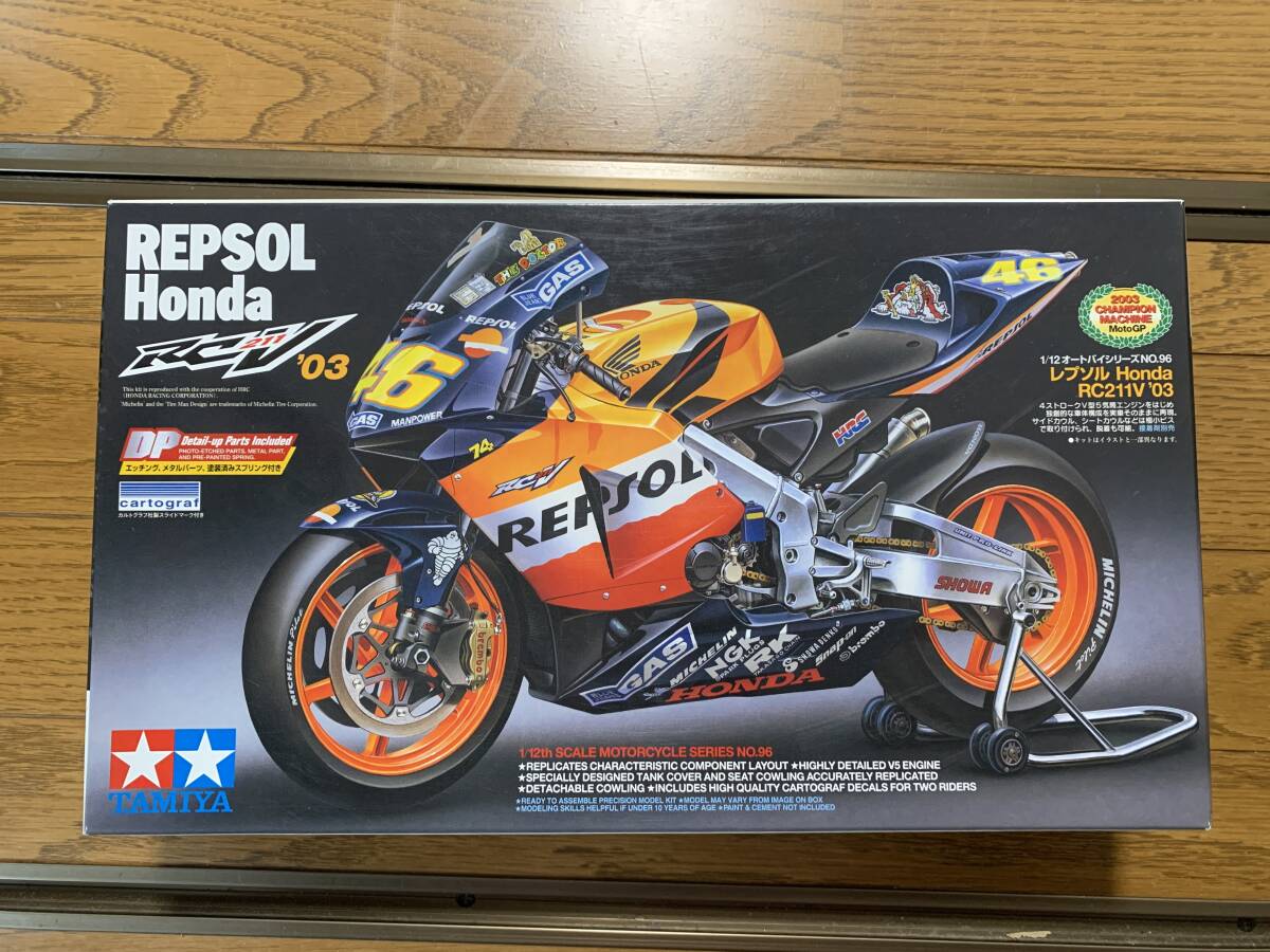 Yahoo!オークション - タミヤ 1/12 レプソルホンダRC211V'03(カルト)