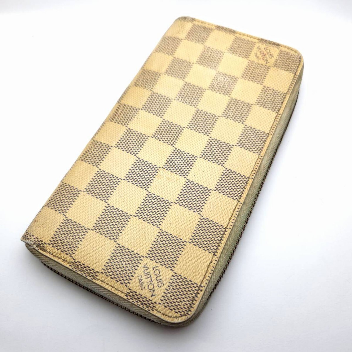 Yahoo!オークション - ルイヴィトン ジッピーウォレット 長財布 ダミエ...