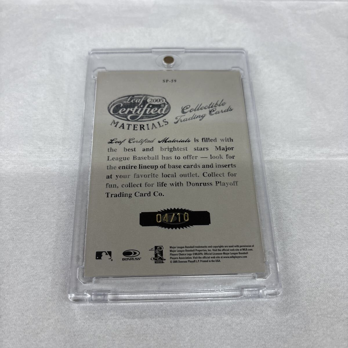 【樂淘letao】日本代購代標第一品牌－⑨ Leaf Certified 2005 野球カード 野茂英雄 10シリ