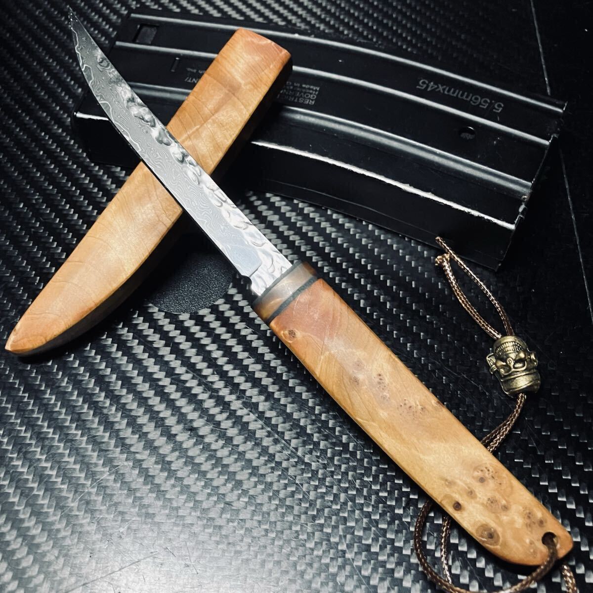 Yahoo!オークション - 高級木 和式 日本刀 サバイバルナイフ 鋼製 專用...