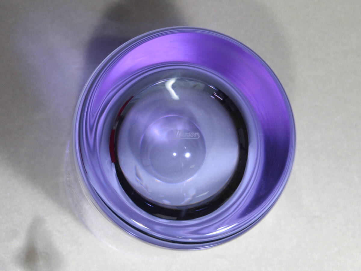 Yahoo!オークション - 1【ガラス製】 モーゼル moser 青紫 クリスタル ...