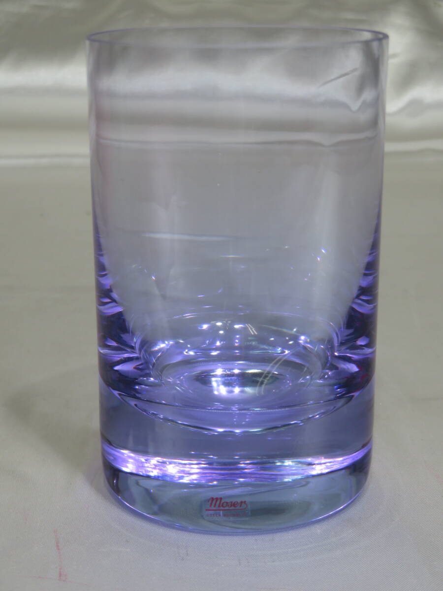 Yahoo!オークション - 2【ガラス製】 モーゼル moser 青紫 クリスタル ...