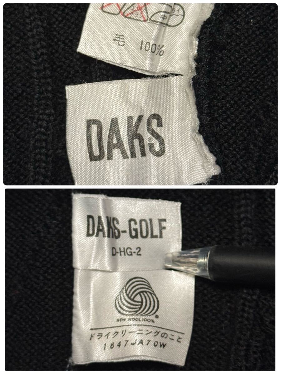 Yahoo!オークション - DAKS GOLF ダックス Vネック ニットセーター ウ...