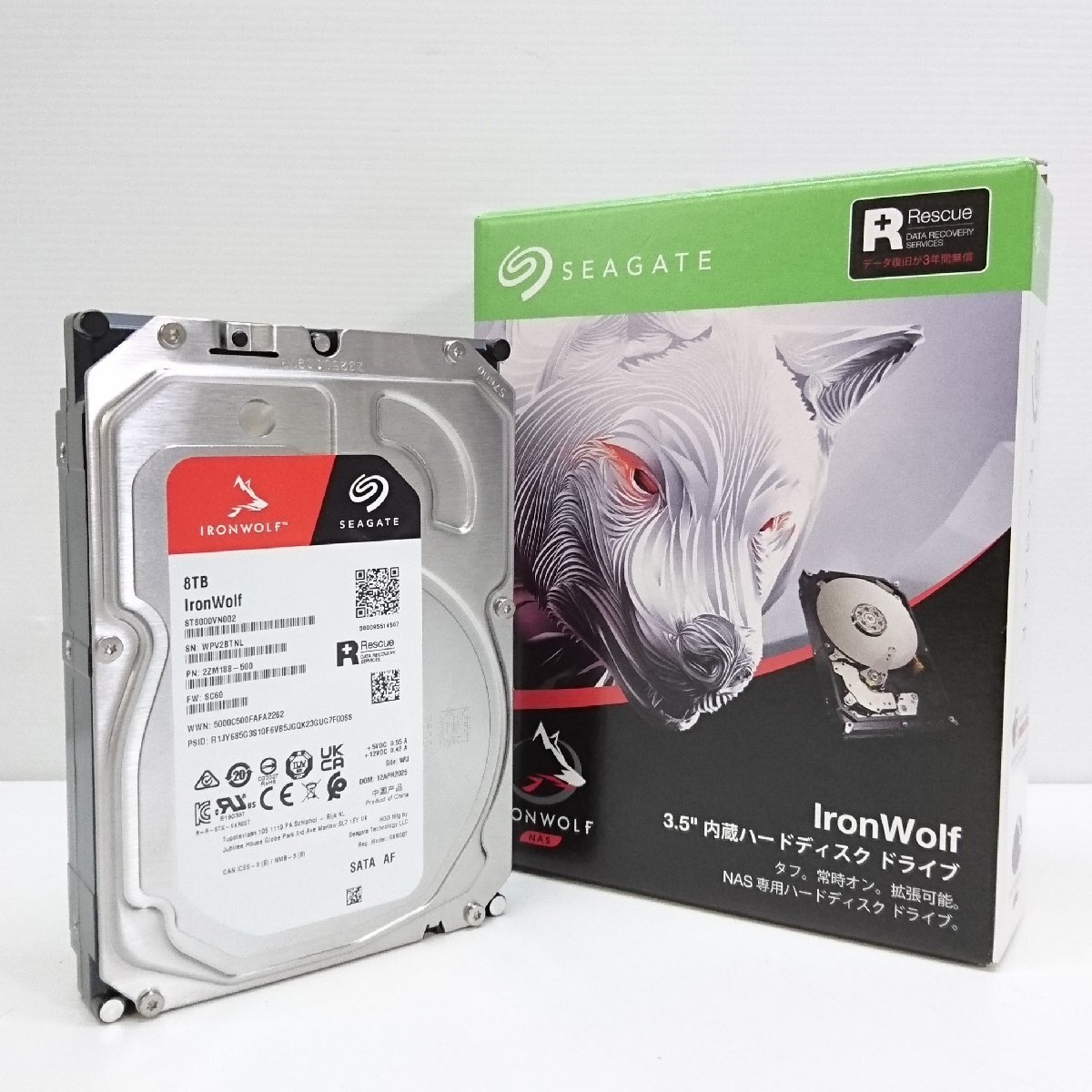 Yahoo!オークション - Seagate Iron Wolf ST8000VN0022 8TB HDD[M9363]