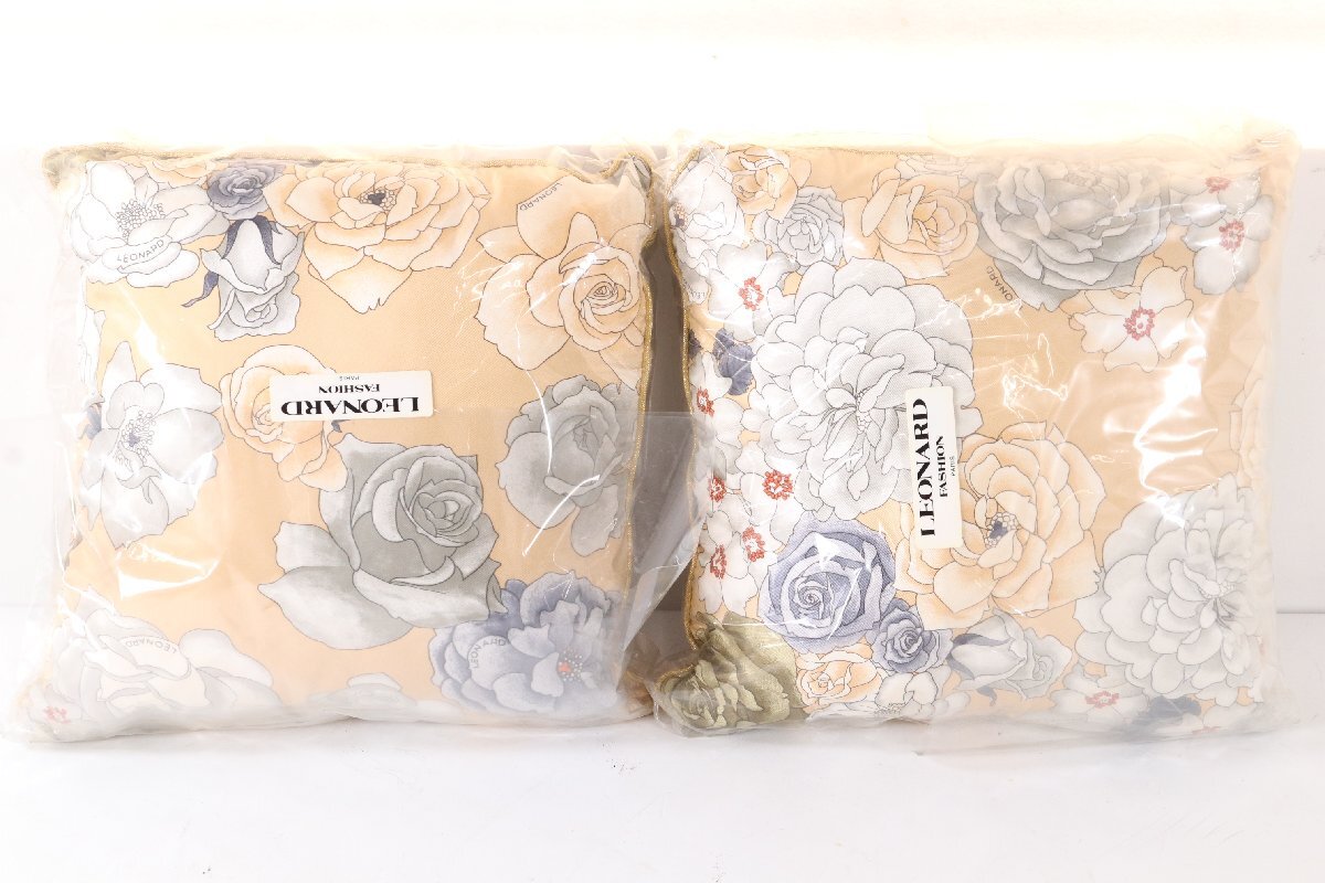 Yahoo!オークション - 【2点】LEONARD FASHION レオナール クッション ...