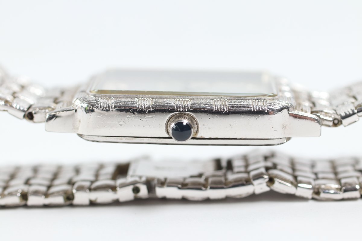 Yahoo!オークション - CYMA シーマ 607 スクエア シルバー文字盤 クオ...