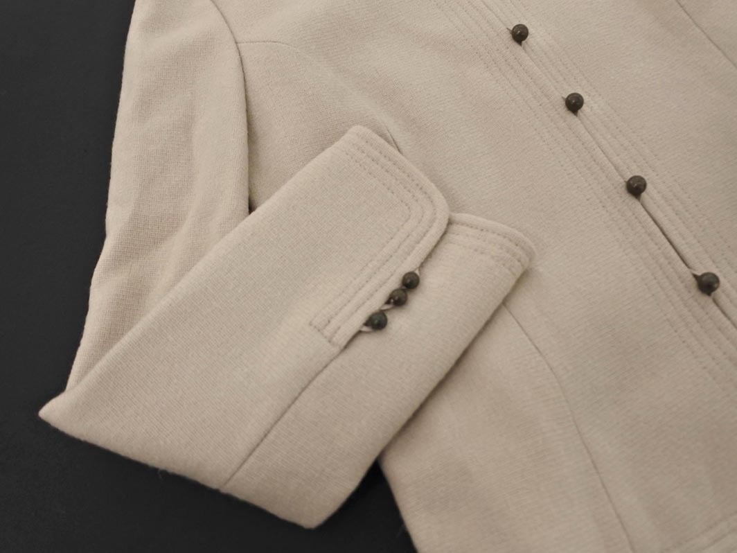 Yahoo!オークション - NOLLEY’S ノーリーズ ウール100% ノーカラー ジ...