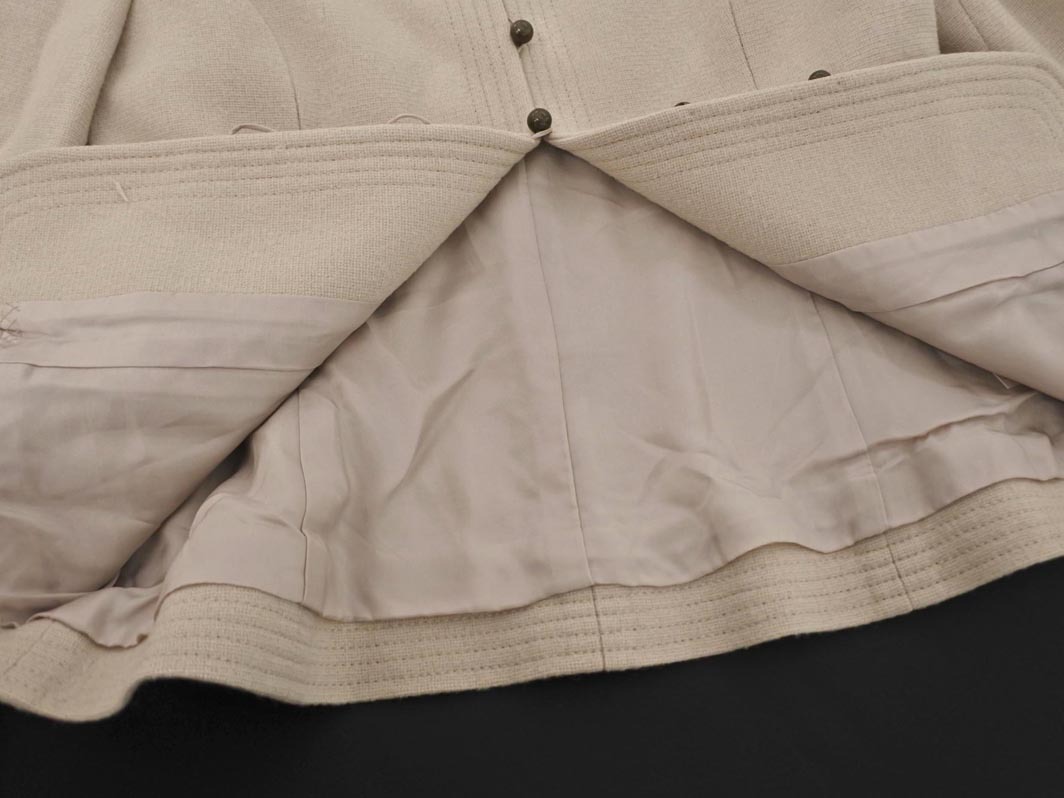 Yahoo!オークション - NOLLEY’S ノーリーズ ウール100% ノーカラー ジ...