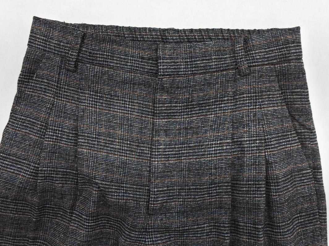 Yahoo!オークション - ZARA ザラ チェック テーパード パンツ sizeM/グ...