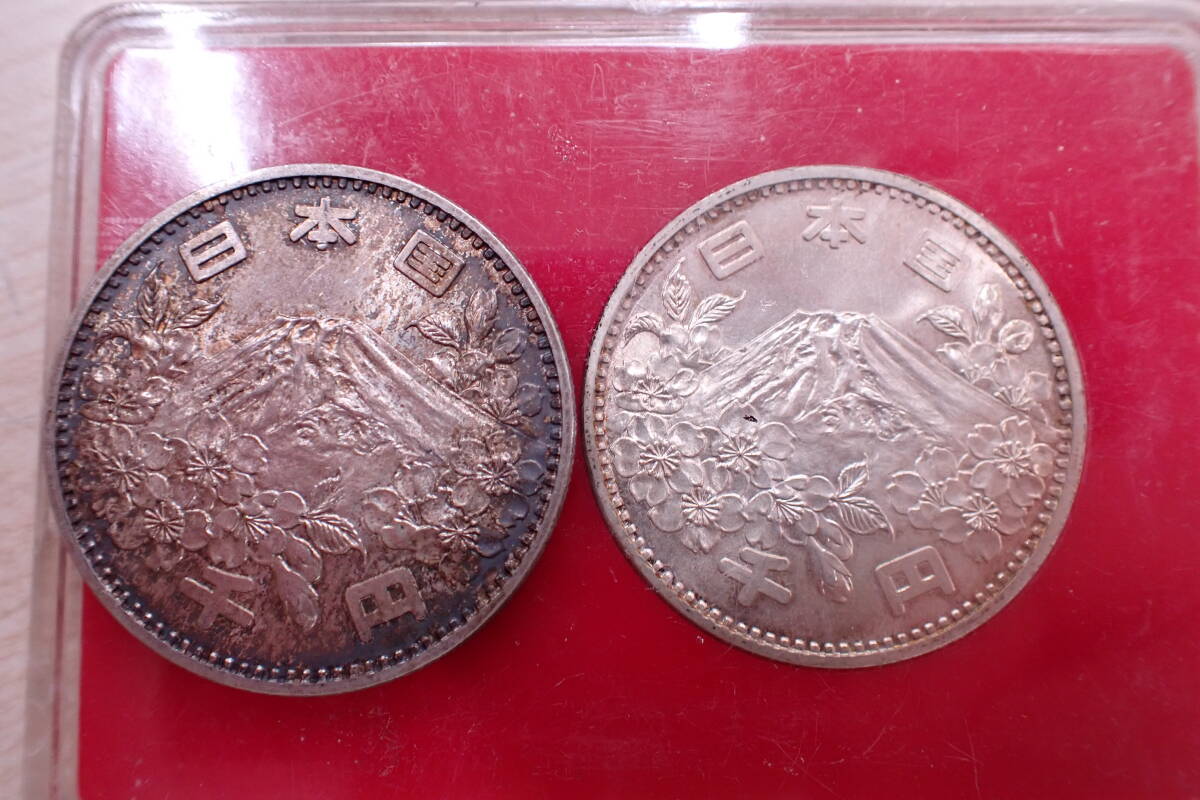 Yahoo!オークション - 銀貨 東京オリンピック 稲穂 鳳凰 1000円銀貨 10...