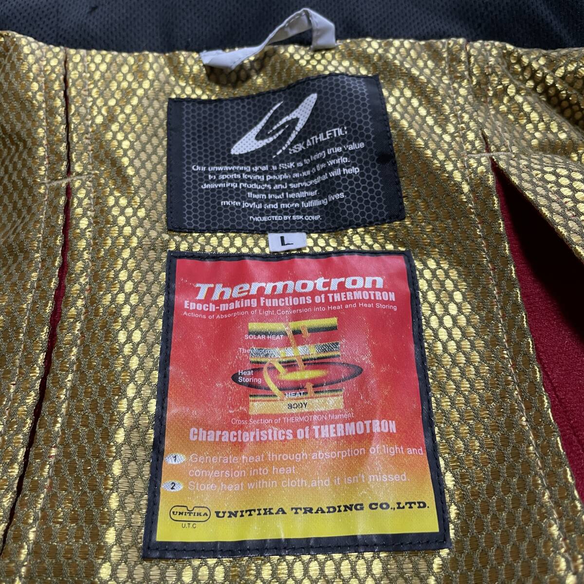 Yahoo!オークション - K-14 SSK/エスエスケイ サイズL Thermotron ZIP...