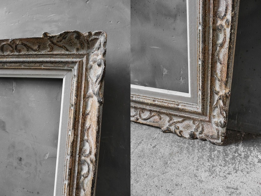 Yahoo!オークション - アンティーク フランス フレーム C [ojf-937] 額...