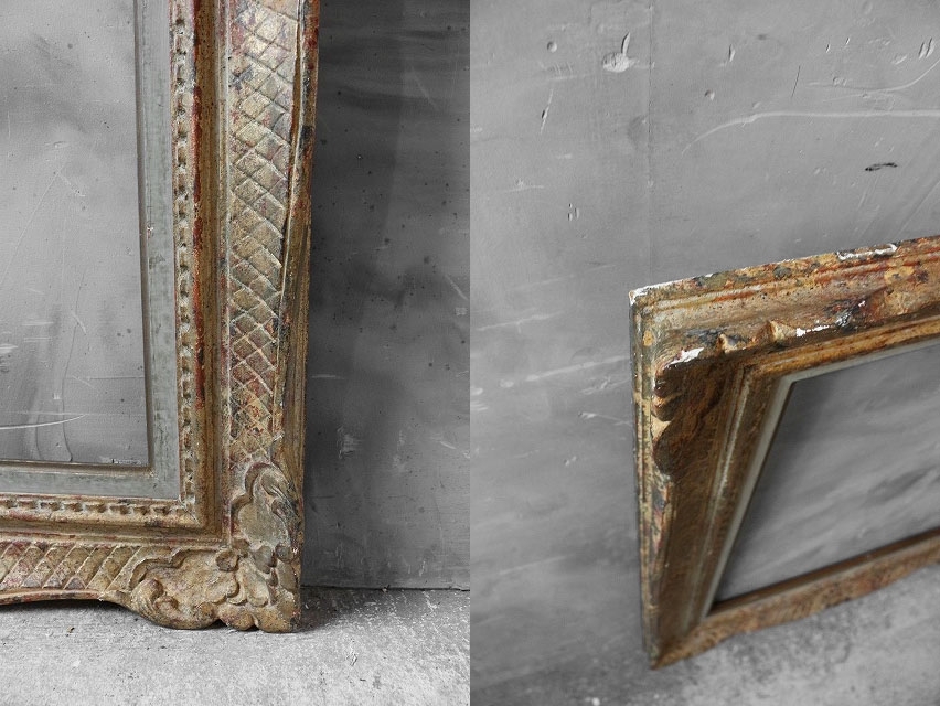 Yahoo!オークション - アンティーク フランス フレーム B [ojf-938] 額...