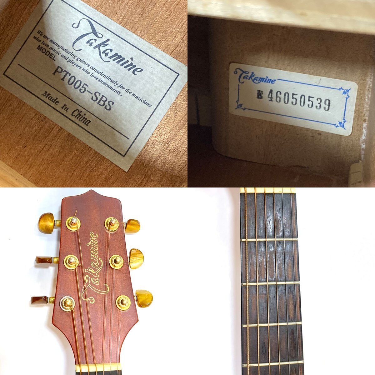 Yahoo!オークション - Takamine PT005-SBS エレアコ タカミネ アコース...