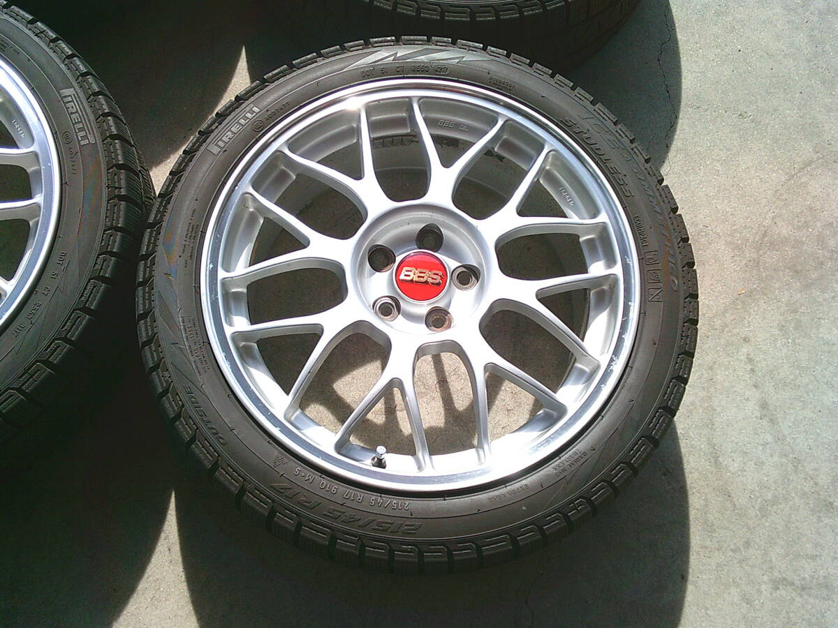 Yahoo!オークション - 【バリ山スタッドレスSET】スバル BBS 純正17イ...