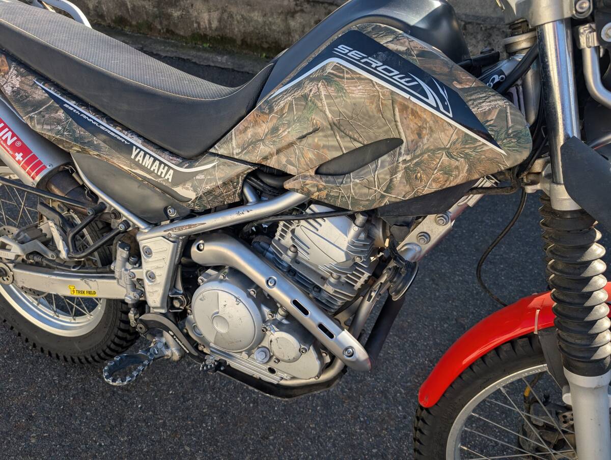 Yahoo!オークション - セロー250 DG17J 限定カラー 走行距離2万 整理の...