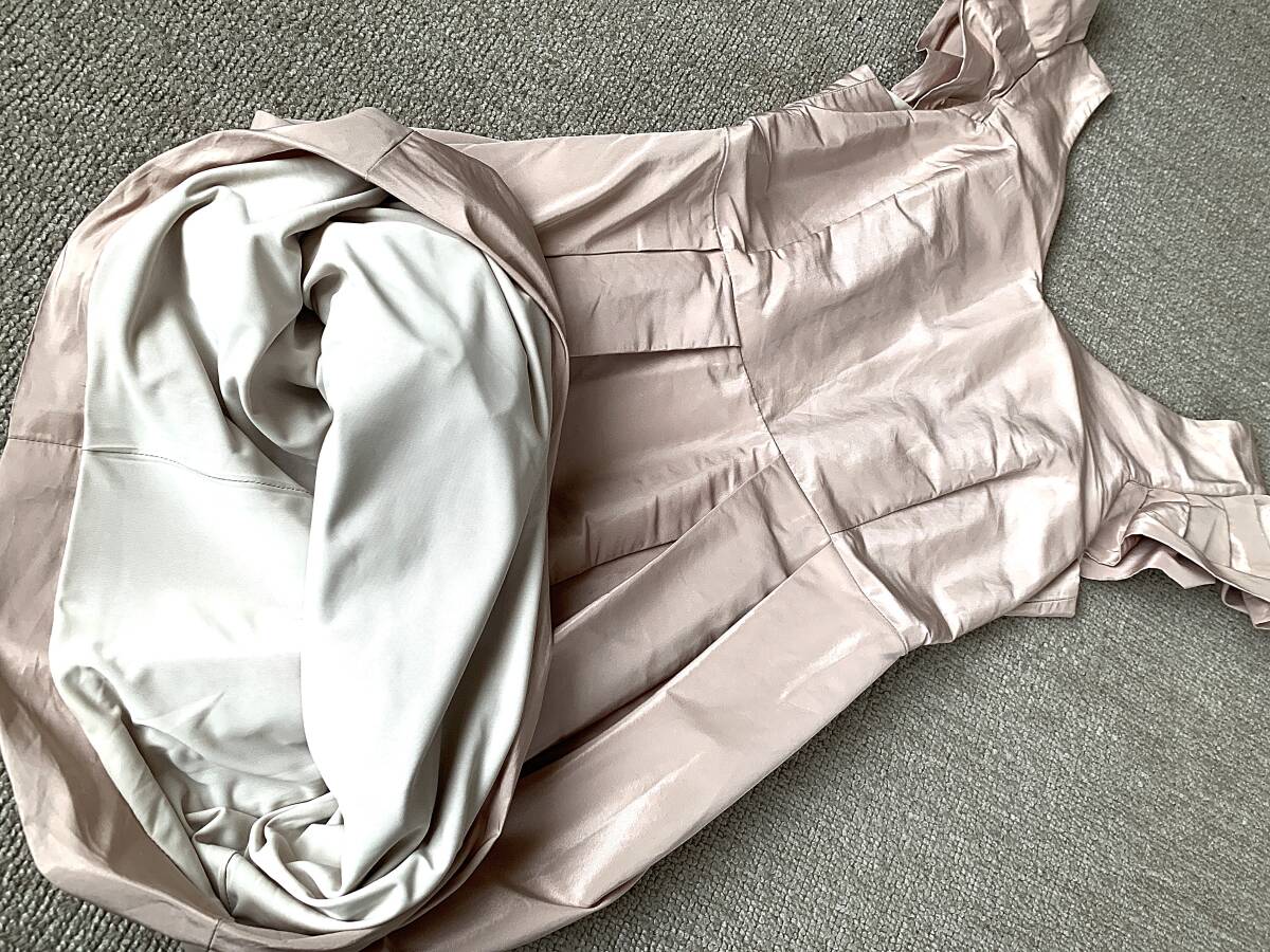 Yahoo!オークション - 477 フォーマルドレス 光沢ライトブラウン