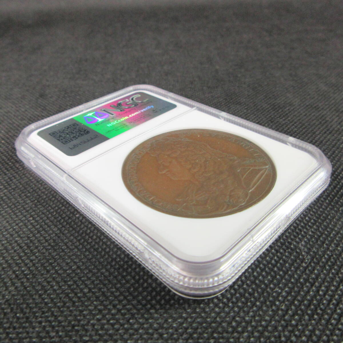 Yahoo!オークション - 1702 イギリス ブロンズメダル NGC MS61BN アン...