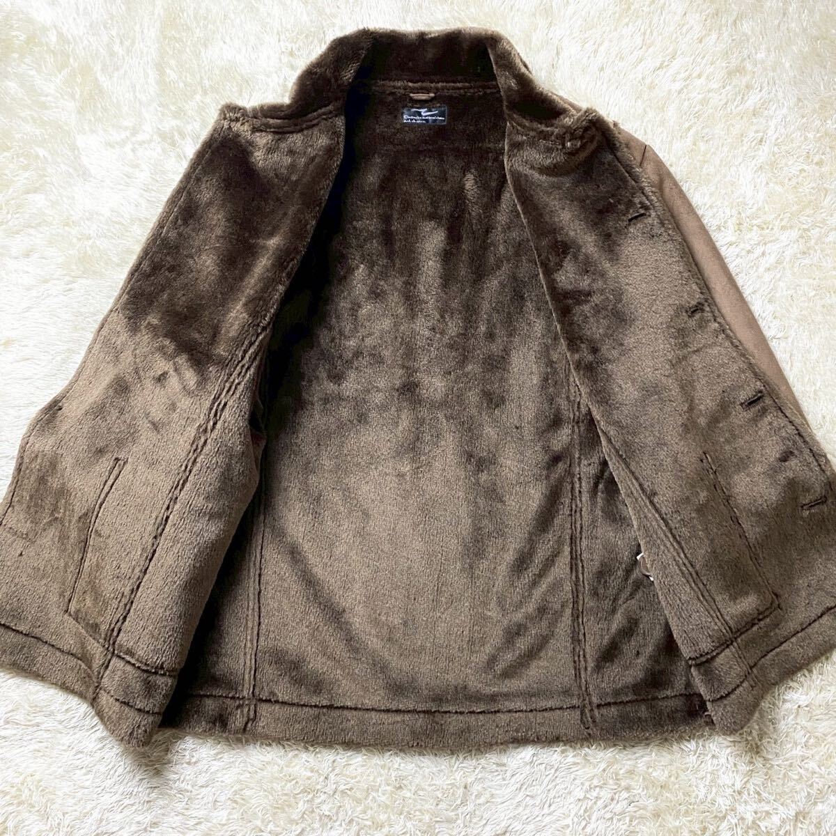 Yahoo!オークション - XL相当 超絶高級感 ムートン ジャケット コート ...