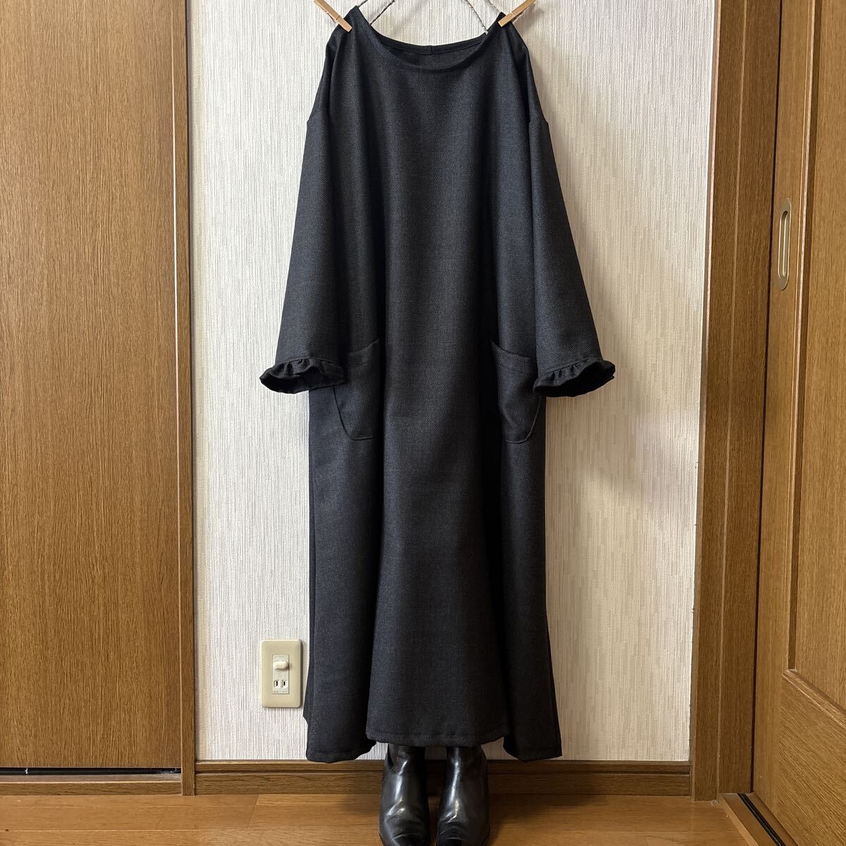 Yahoo!オークション - ハンドメイド ナチュラル 袖のフリルがかわいい...