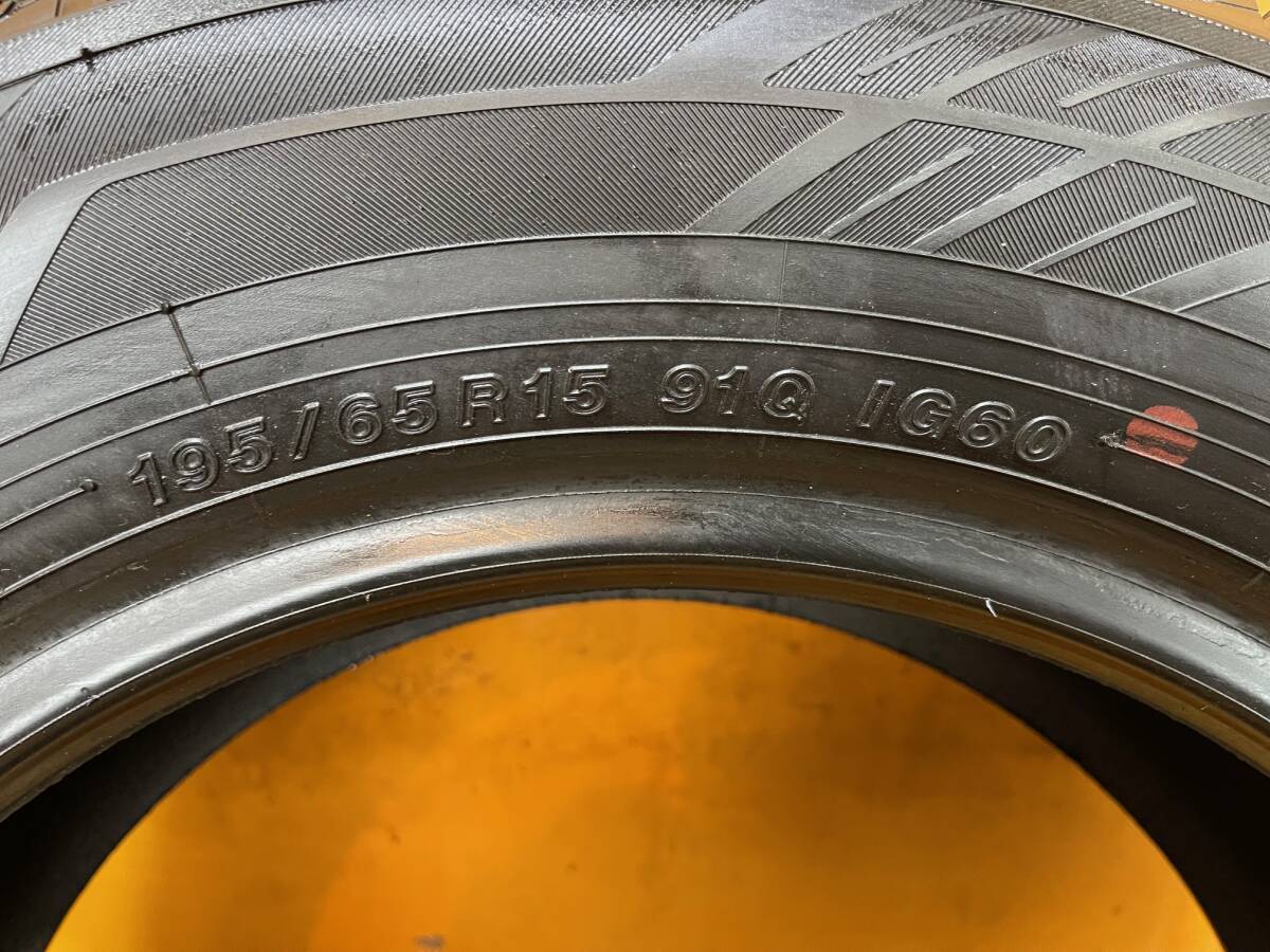 Yahoo!オークション - 【S148】9.5分山 ヨコハマICE GUARD 195/65R15 4...