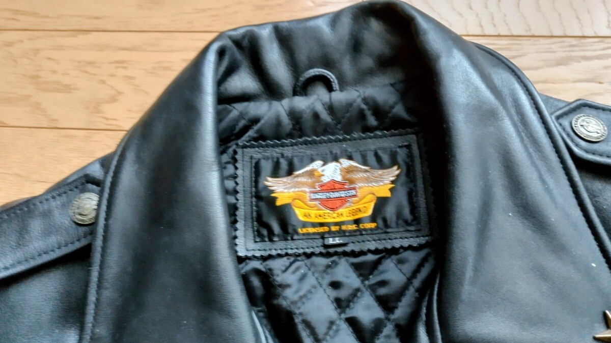 Yahoo!オークション - ハーレーダビットソン ダブルライダースジャケッ...