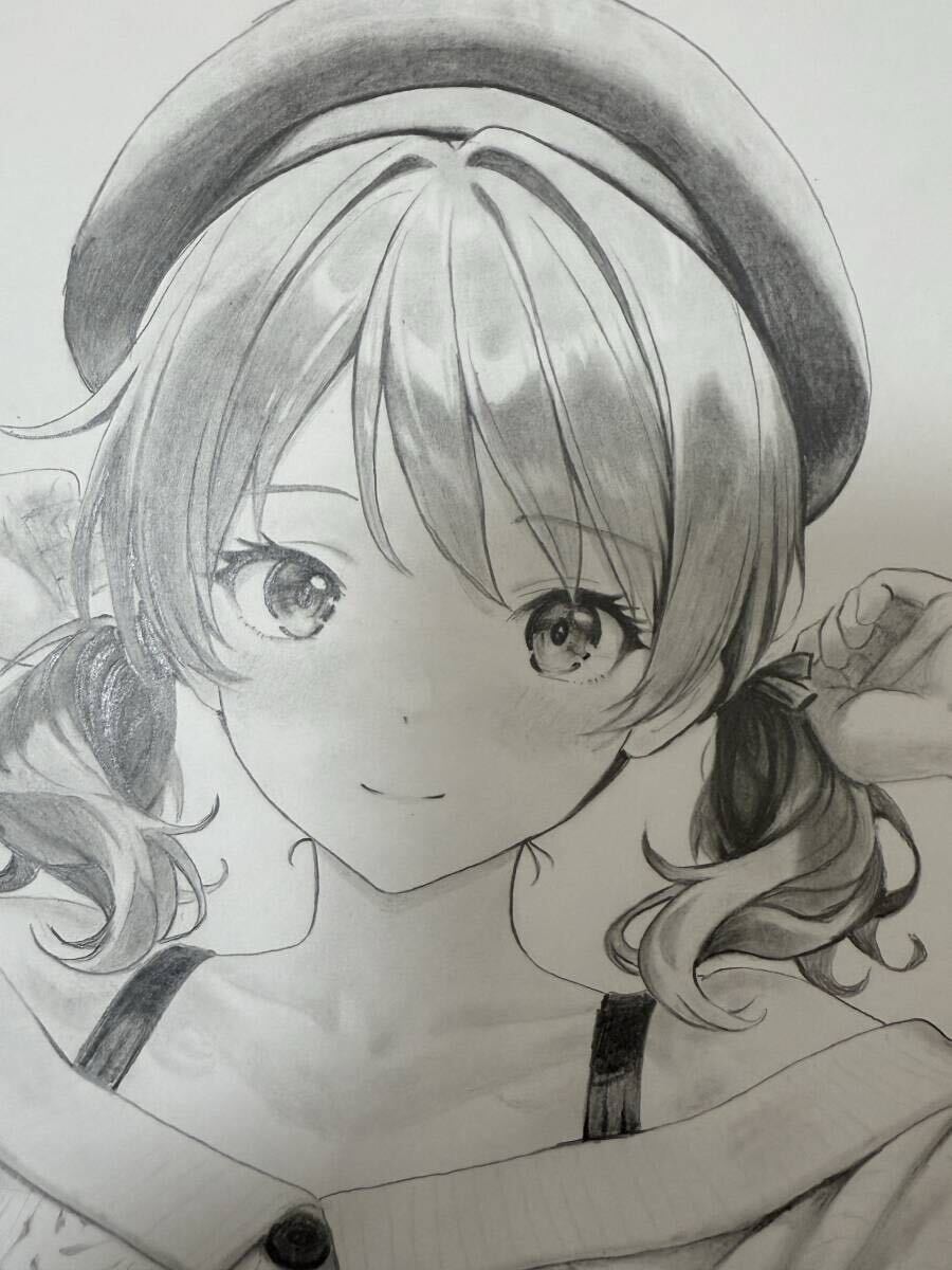 Yahoo!オークション - オリジナル 手描きイラスト A4 ケント紙 モノク...