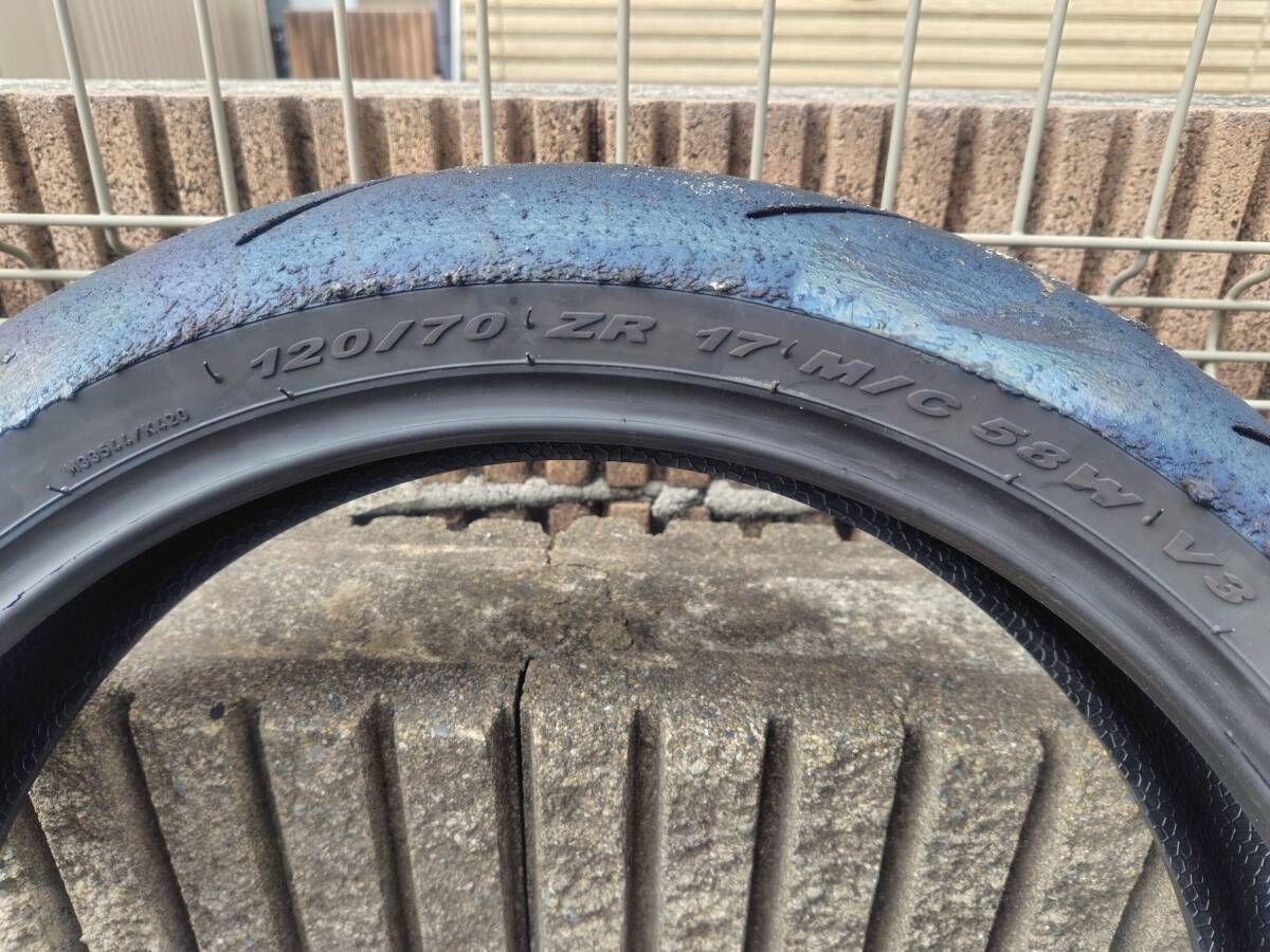 Yahoo!オークション - PIRELLI DIABRO SUPERCORSA V3 SC1 F120/70ZR17 ...