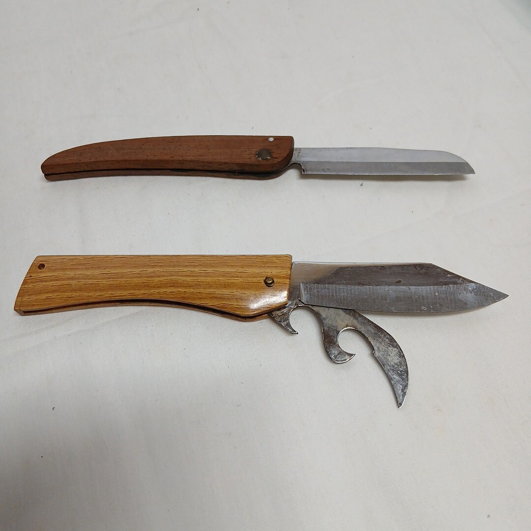 Yahoo!オークション - 折り畳みナイフ 6本 刃物 小刀 切り出し小刀 肥...