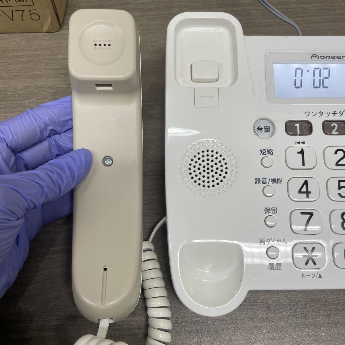 Yahoo!オークション - Pioneer TF-V75 電話機 ホワイト
