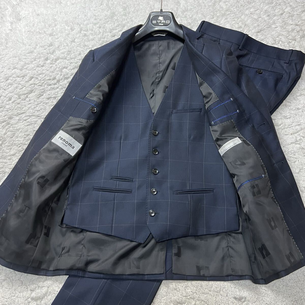 Yahoo!オークション - 【極美品】RENOMA HOMME レノマオム スーツセッ...