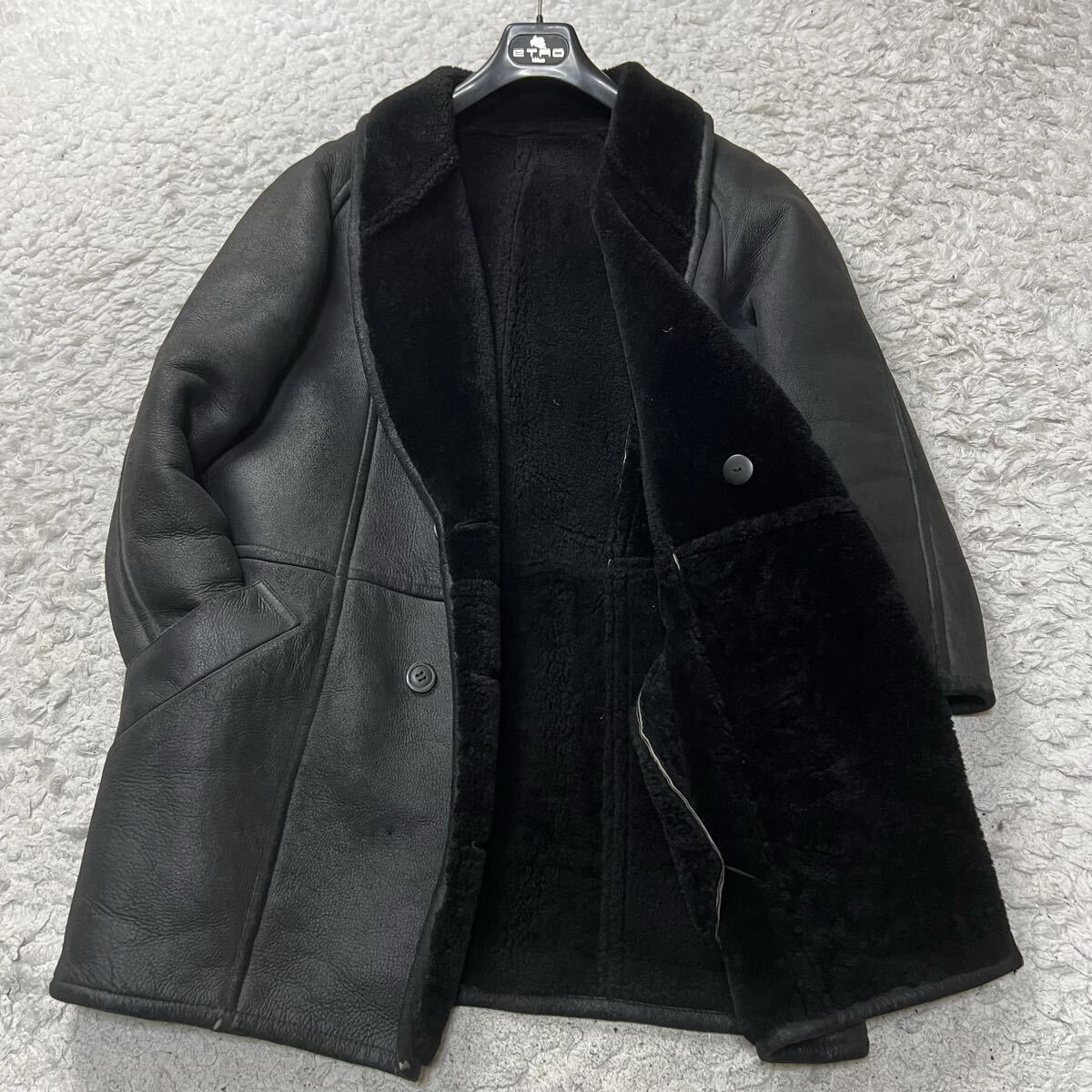 Yahoo!オークション - 【極美品】SUIVI スイヴィ リアルムートンハーフ...