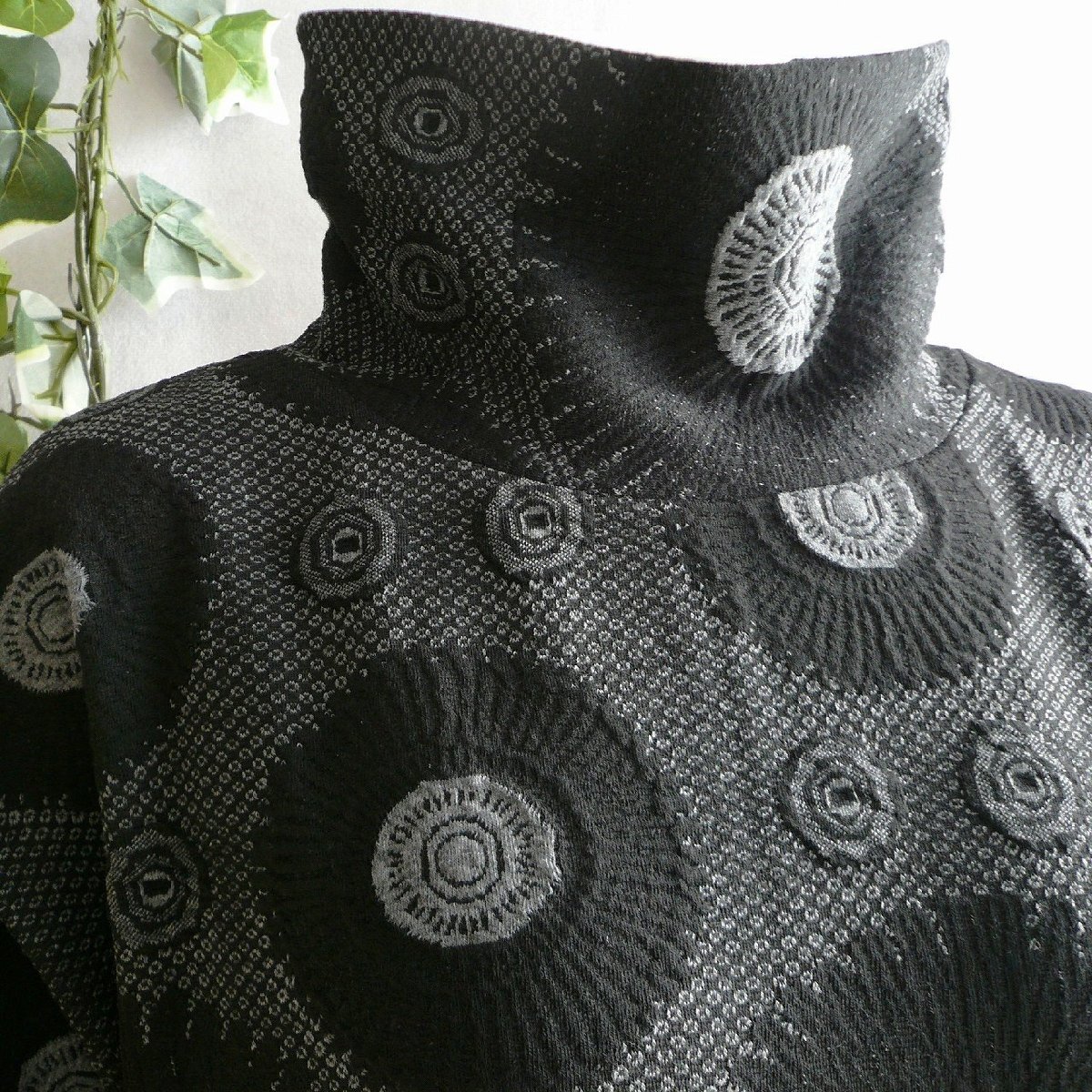 Yahoo!オークション - 新品 a021 ML 立体花模様 ジャガード ワンピース...