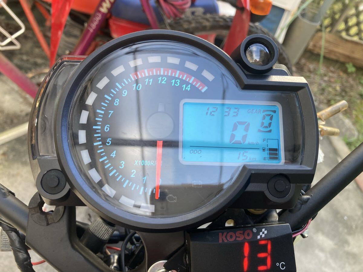 Yahoo!オークション - 中華製 電気式タコメーター スピードメーター LE...