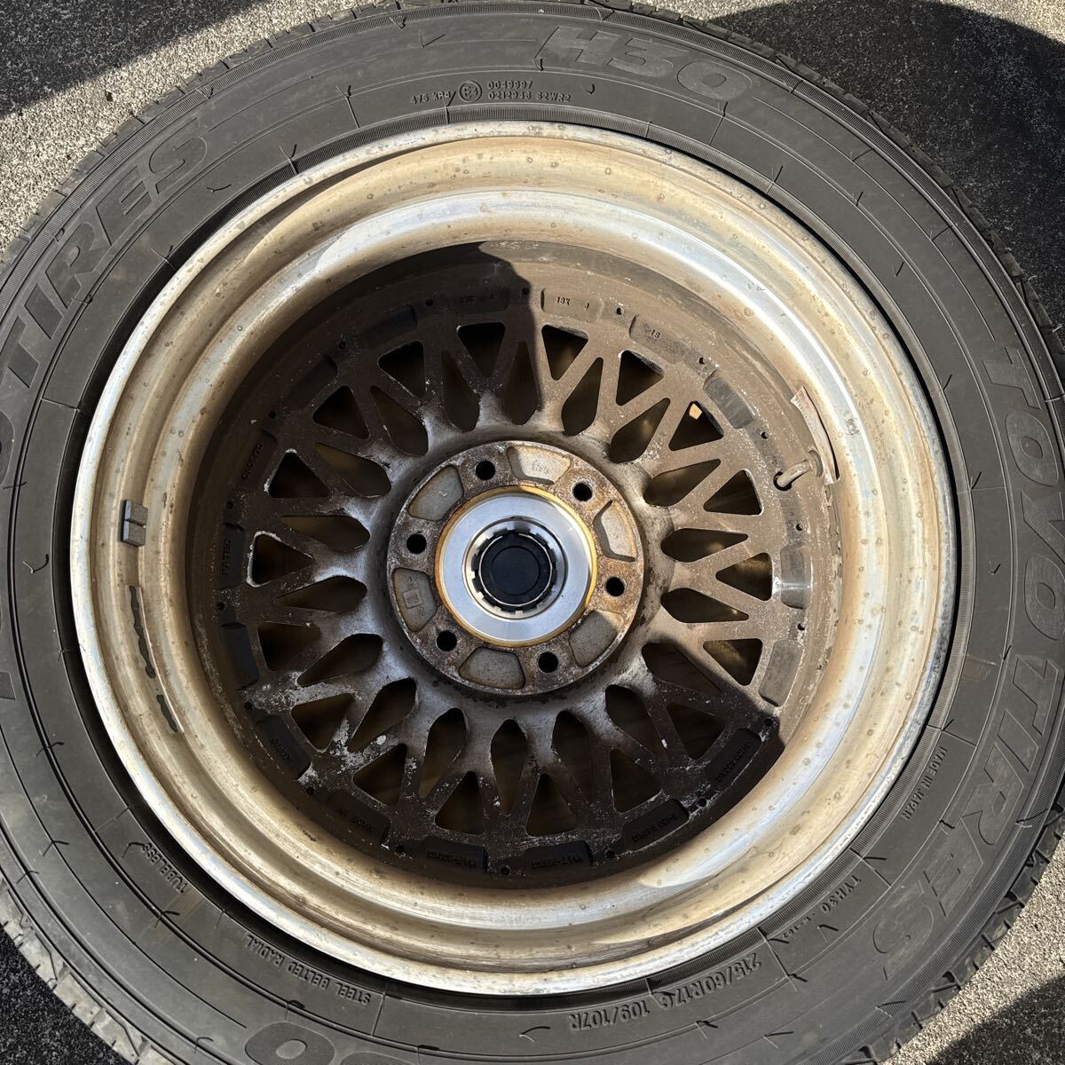 Yahoo!オークション - essex encm 17インチ 2ピース 6穴 7j+43