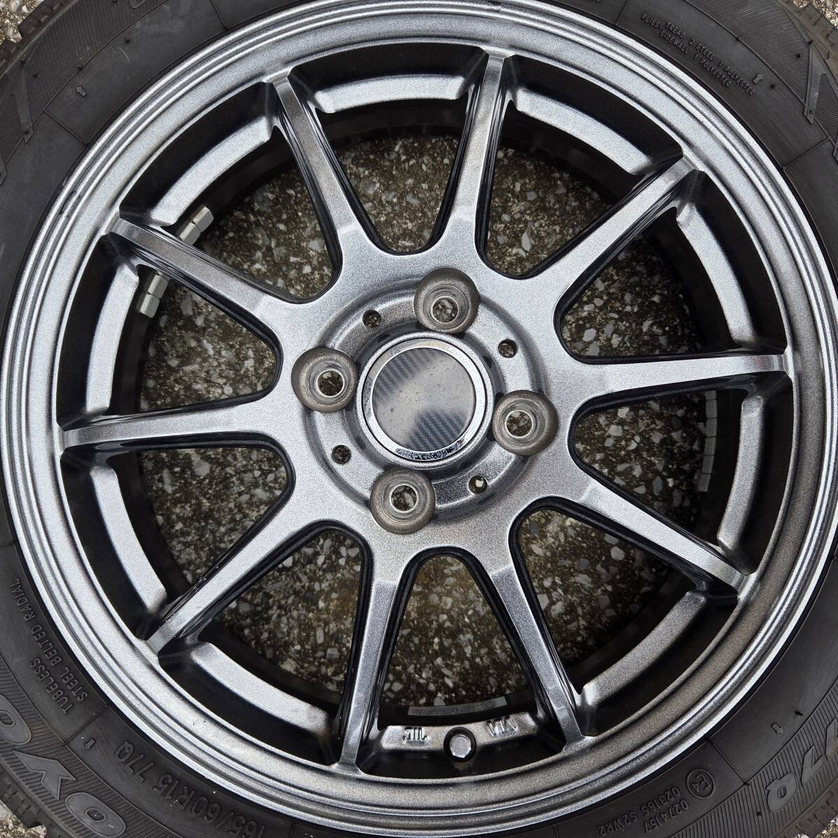 Yahoo!オークション - 【美品】国産スタッドレス&ホイール ／ 165/60R1...