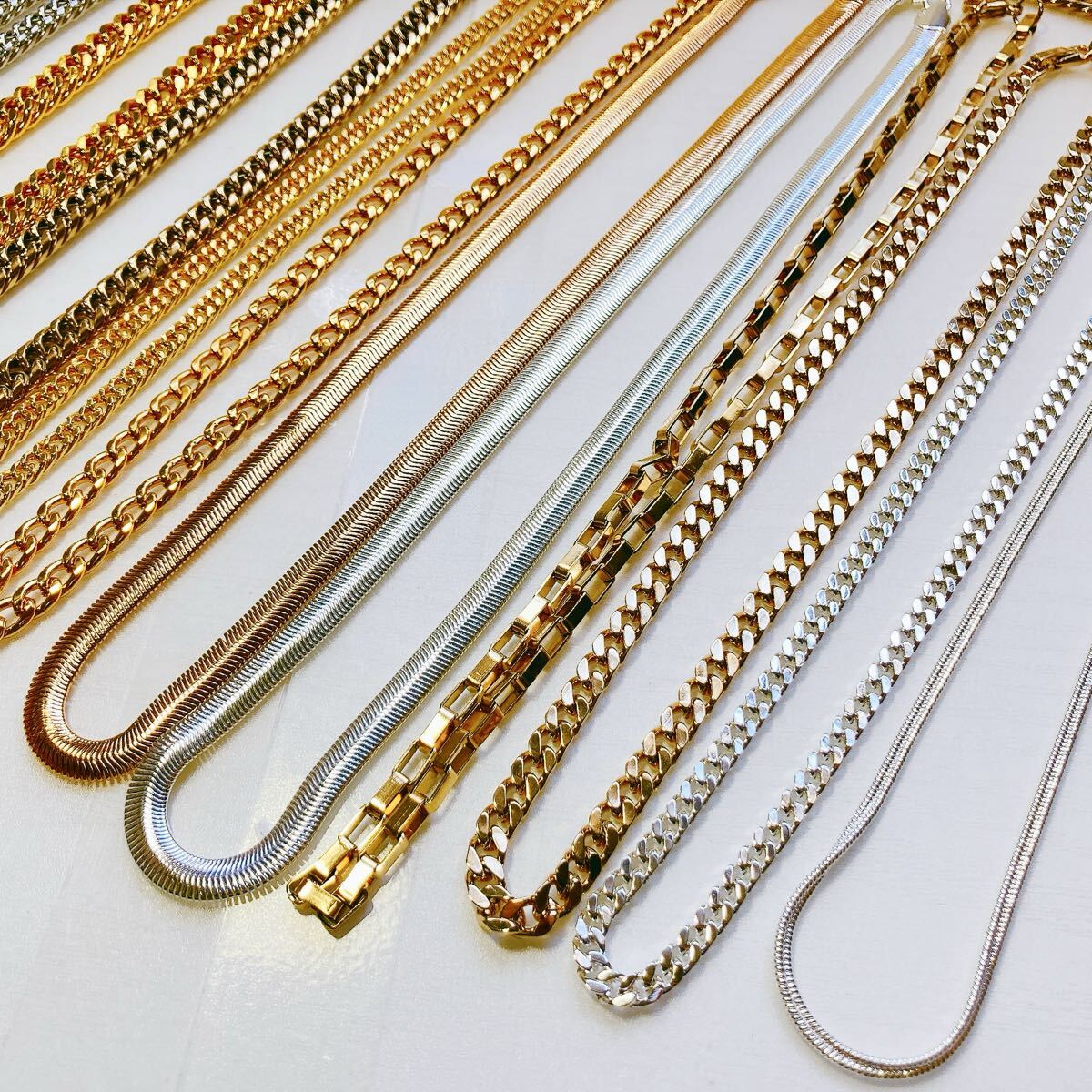 Yahoo!オークション - 美品まとめ刻印有等15本455g喜平ネックレス11本...