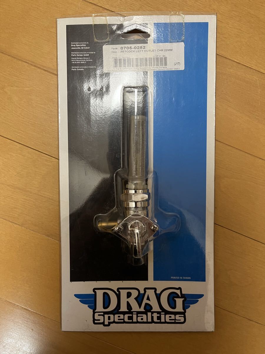 Yahoo!オークション - DRAG Specialties PETCOCK LEFT OUTLET CHR 22MM...